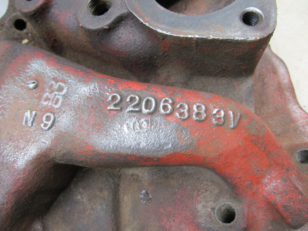 Intake Manifold - Casting# 2206383 - 318 Poly - 2 BBL - B - C - Body ...