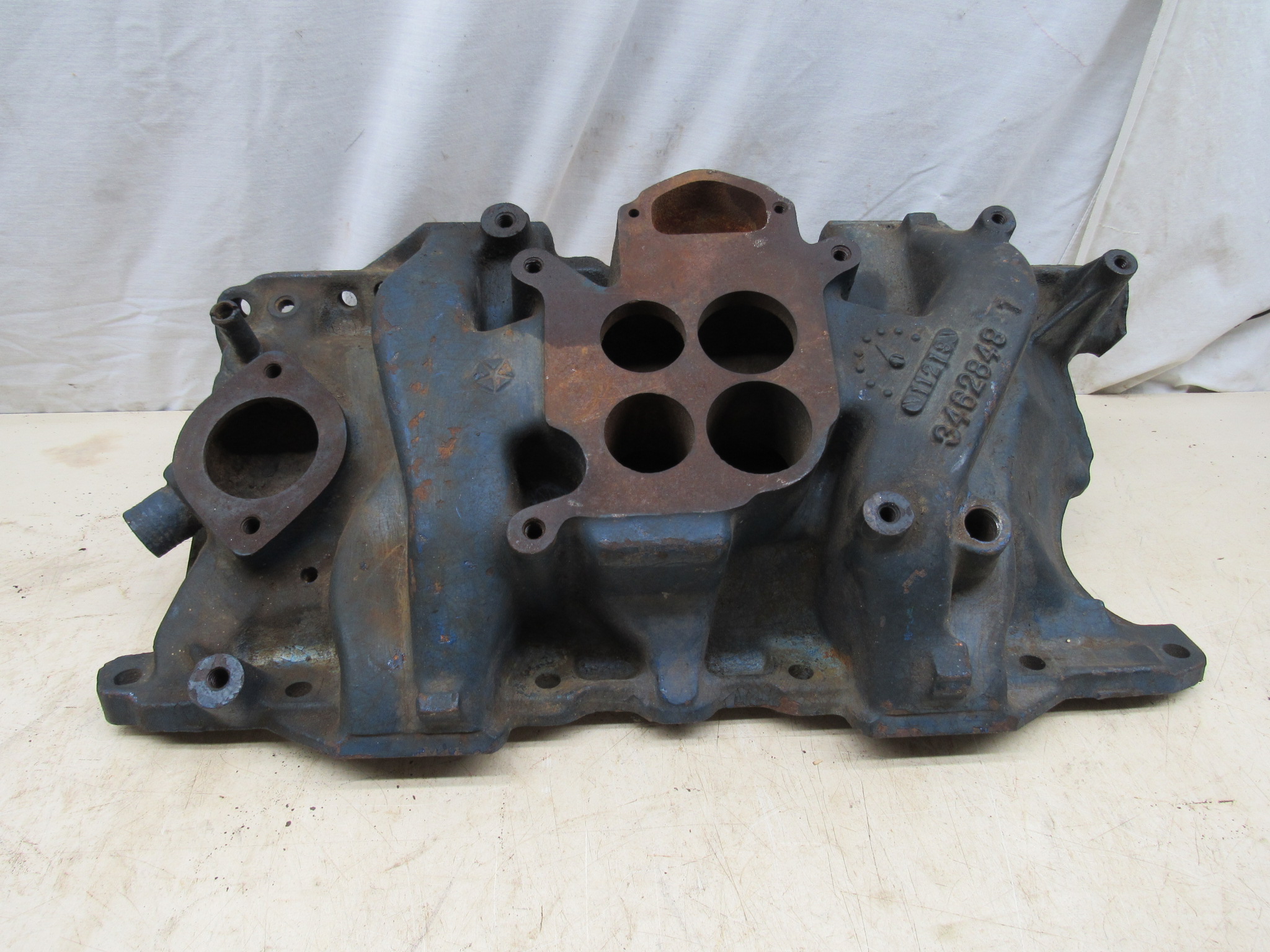 Intake Manifold Casting# 3462848 - Date 11-21-69 - A - E - Body - 340 4 ...
