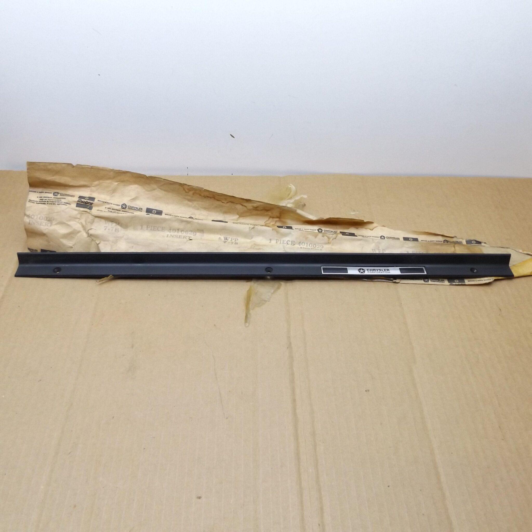 Front Door Scuff Plate# 4010029 - LH - M - Body - 1979-80 - NOS - SHIPS ...