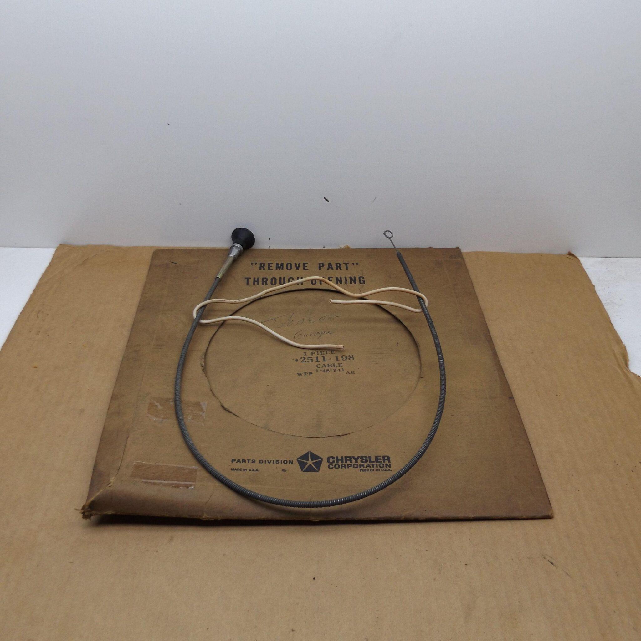 Intake Door Fresh Air Cable# 2511198 - Dodge Truck - Model 1000 - 1969 ...