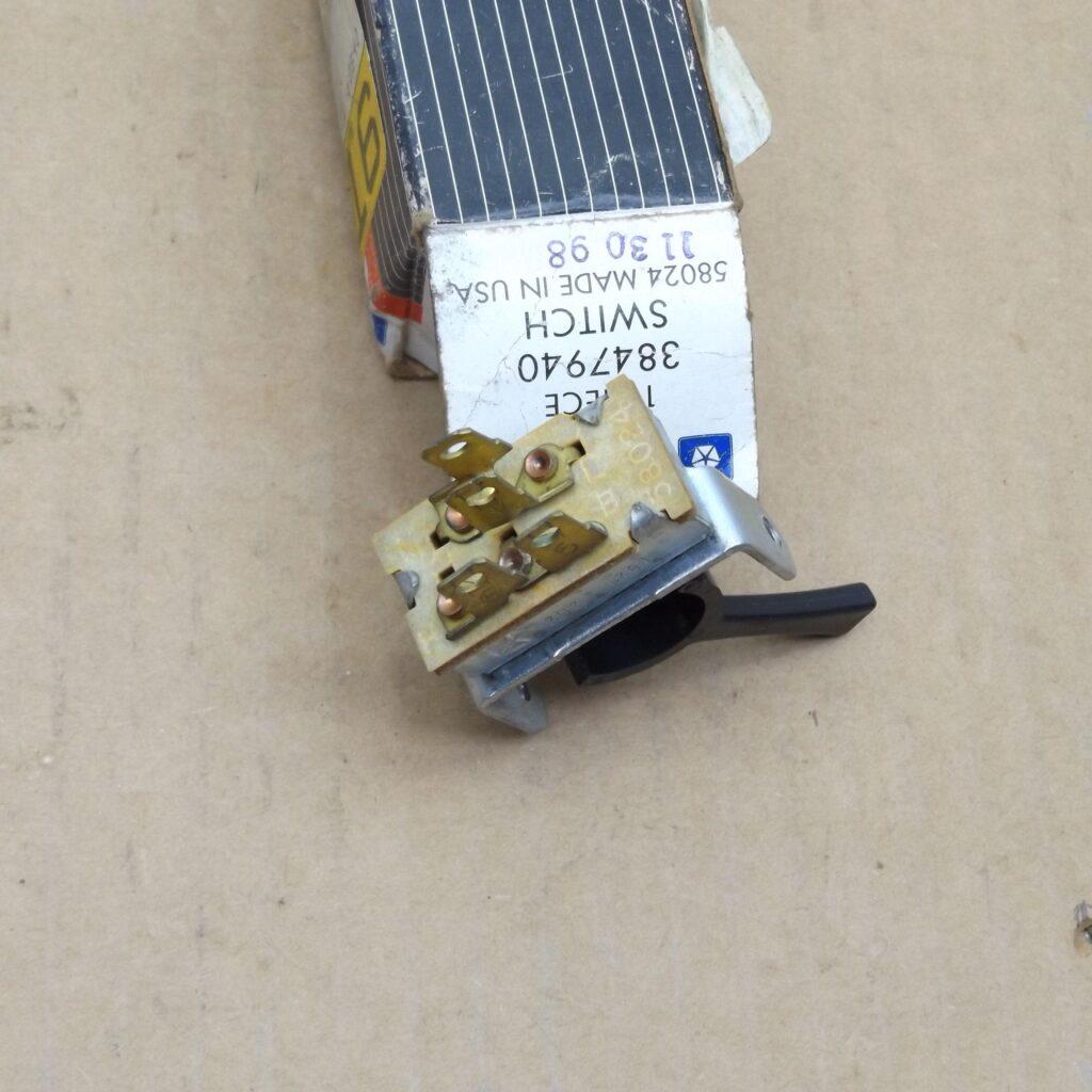 A/C and Heater Blower Control Switch# 3847940 - Dodge - Plymouth ...