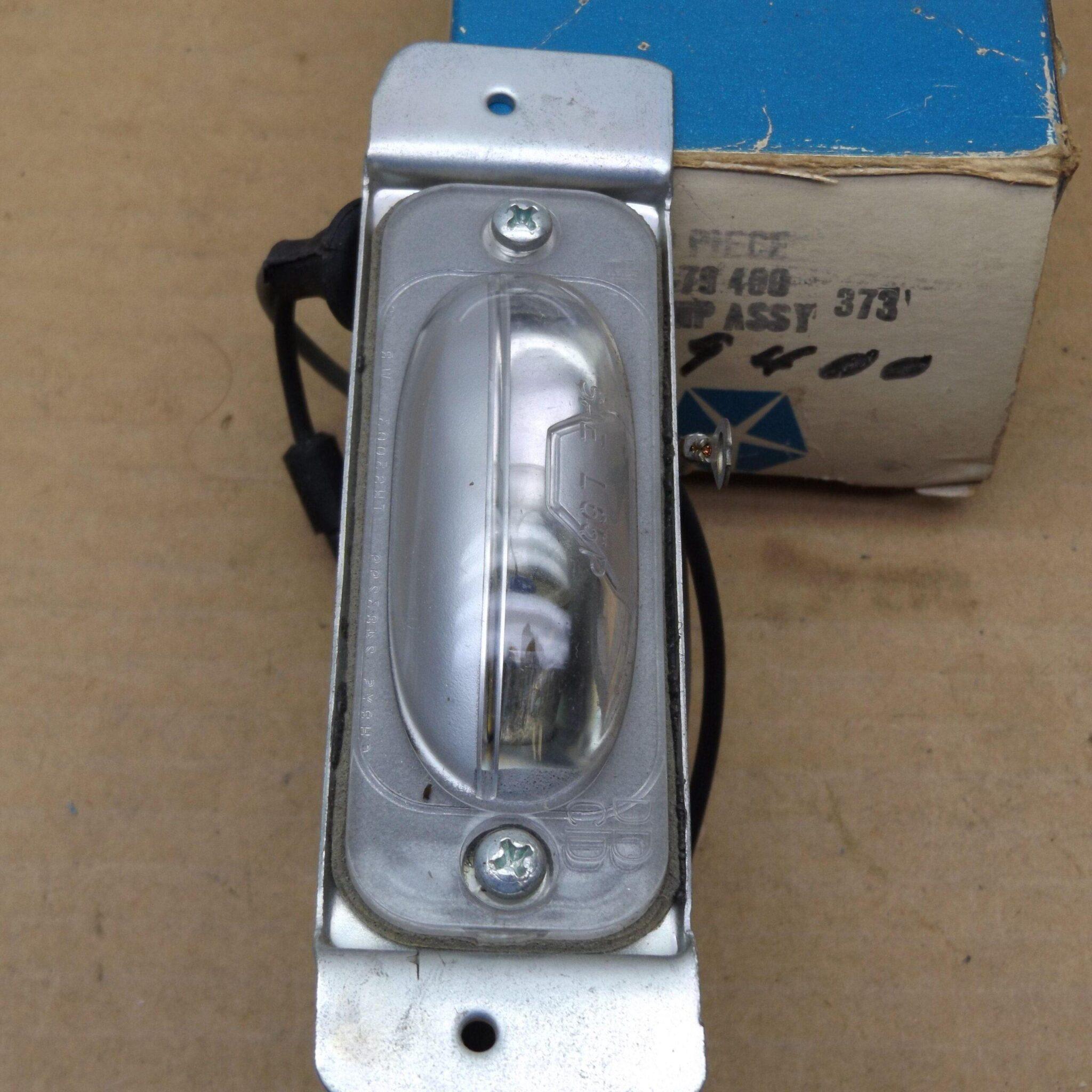 License Lamp Assembly# 3479400 - E - Body - Challenger - 1971 - NOS ...