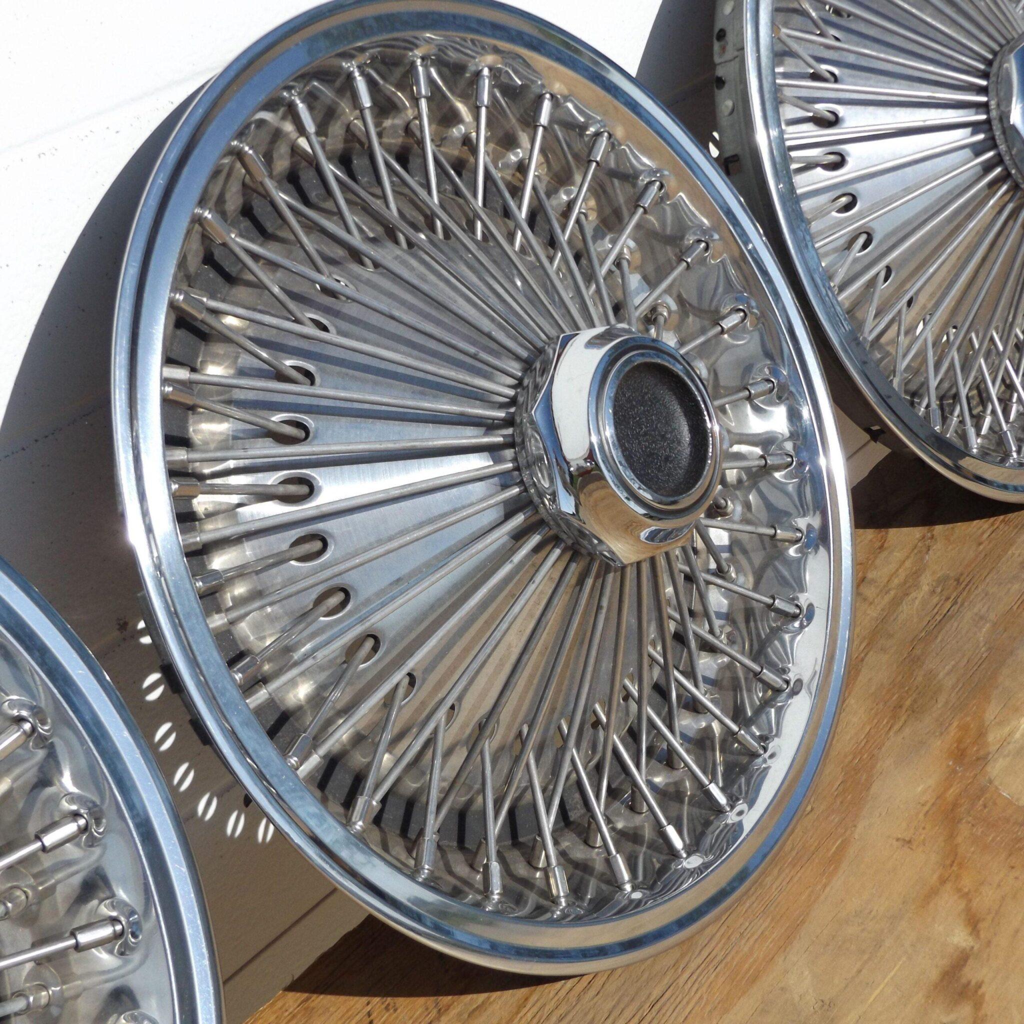 Wire Wheel Cover# 3461467 - Set of 4 - 14" - A - B - F - Body - 1972-78 ...