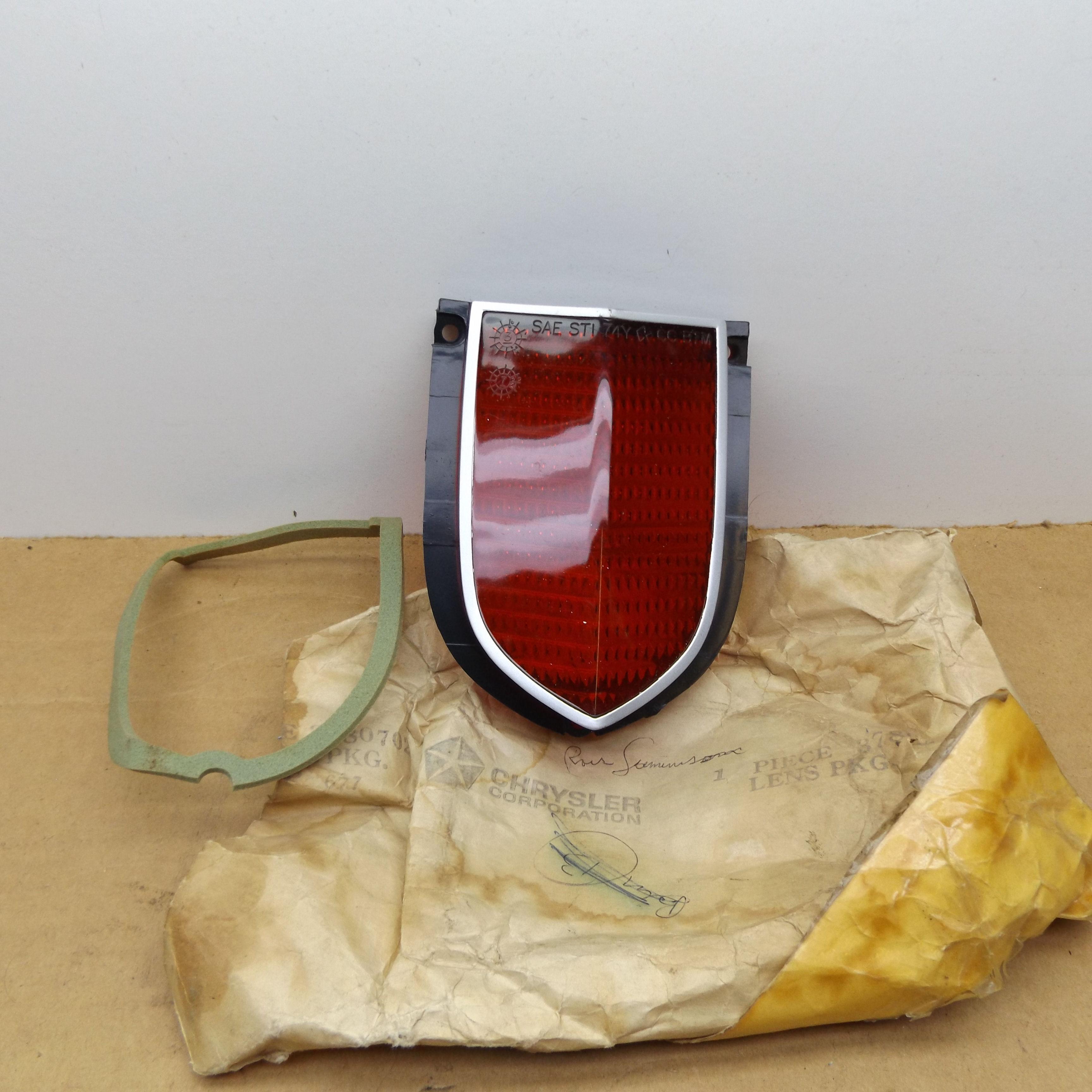 Tail Lamp Lens and Gasket Pkg# 3780702 - C - Body - Imperial - 1974 ...