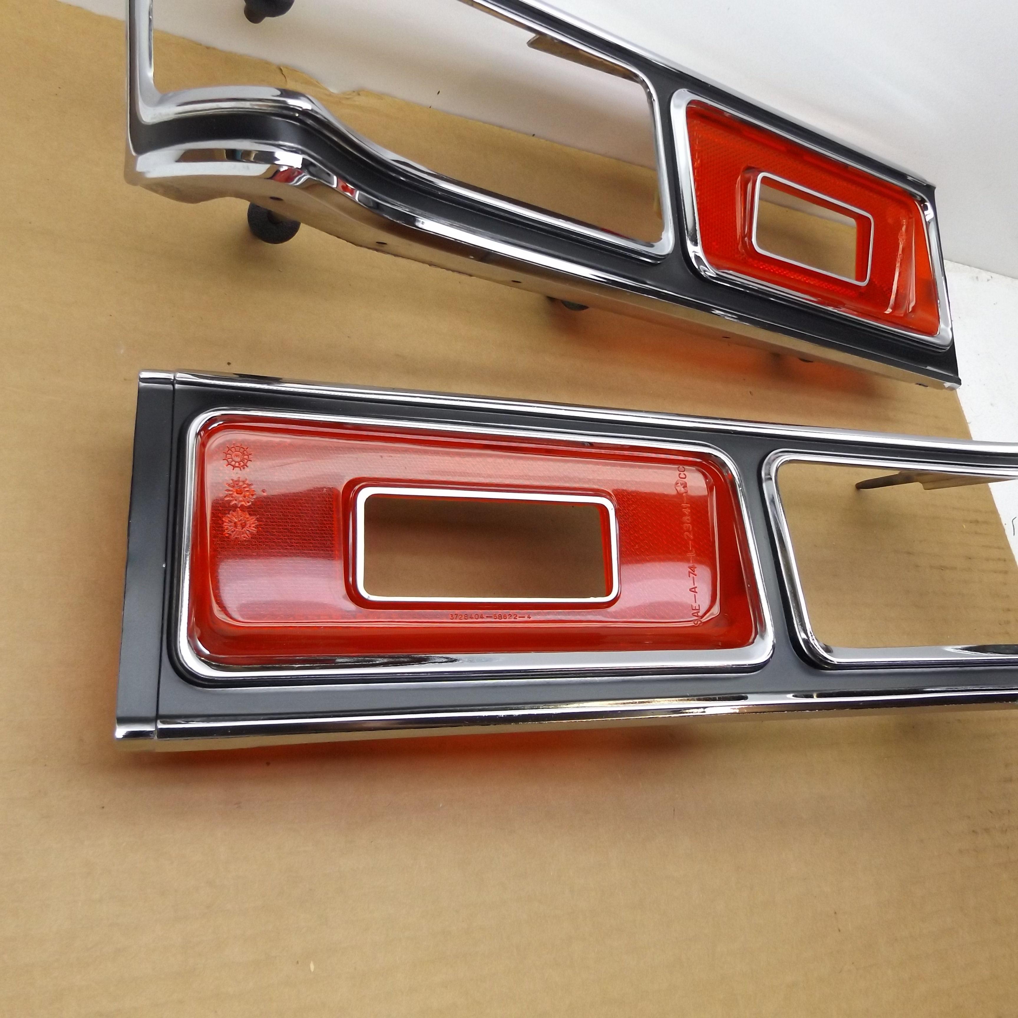 Tail Lamp Bezel# 3728406 / 3728407 - Pair - A - Body - Dart - 1974-76 ...