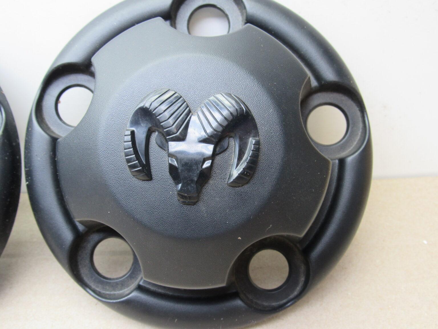 Wheel Center Cap# 52038266 - Set of 4 - Black - Dodge Ram Van - Truck ...