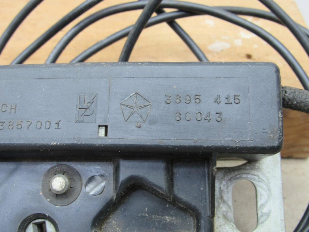 Electric Deck Lid Latch# 3695415 - B - C - Body - 1973-74 - USED ...