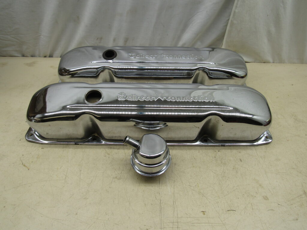 Cylinder Head Cover Pkg - Pair - Chrome - Big Block - Direct Connection ...